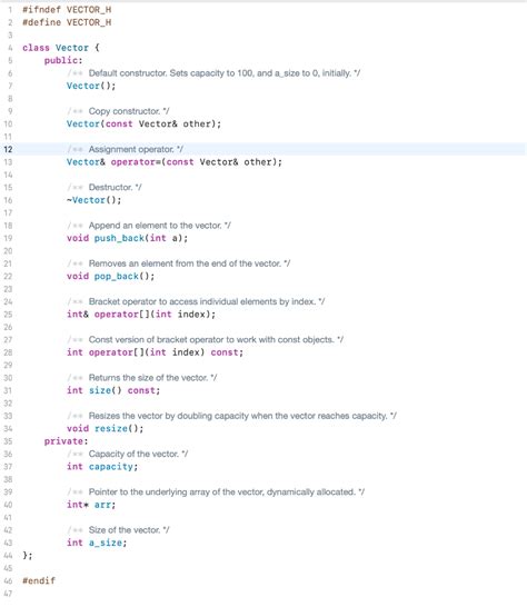 Solved Here You Will Be Submitting One File Vector Cpp Chegg