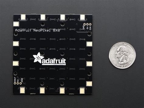 Adafruit Neopixel Neomatrix 8x8 64 Rgb Led Pixel Matrix Australia