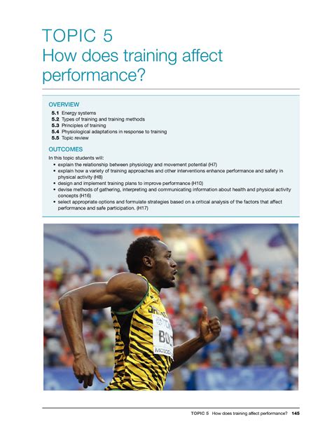 Ch 5 Core 2 Pdh Hsc Pdhpe Textbook Topic 5 How Does Training