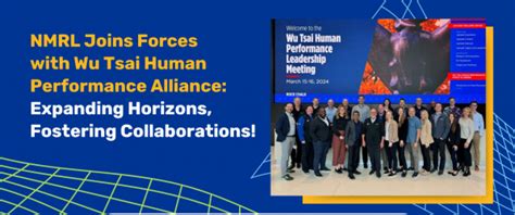 Nmrl Partners With Wu Tsai Human Performance Alliance Neuromuscular Research Laboratory