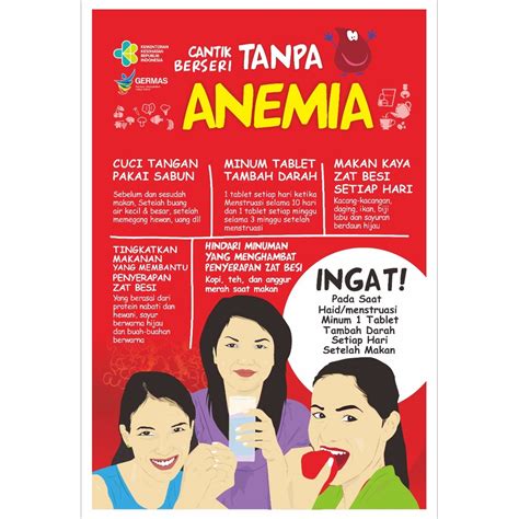 Jual Poster Anemia Remaja Indonesia Shopee Indonesia