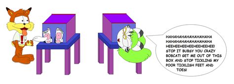 Sasha Tickled In Half By Bubsy By I Love Las Mmalm On Deviantart