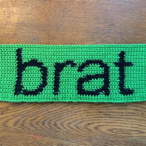 Brat Crochet Pattern Charli Xcx Brat Album Cover Crochet Tutorial Brat Summer Crochet Patterns