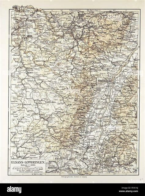 Elsass Karte Fotos Und Bildmaterial In Hoher Auflösung Alamy