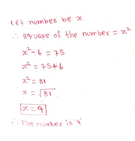 Solved If 6 Is Subtracted From The Square Of A Numberthe Result Is