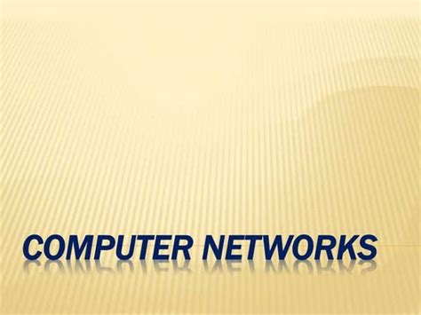 computer network network devices ppt