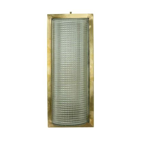 Modern European Brass Prismatic Glass Wall Sconce Olde Good Things