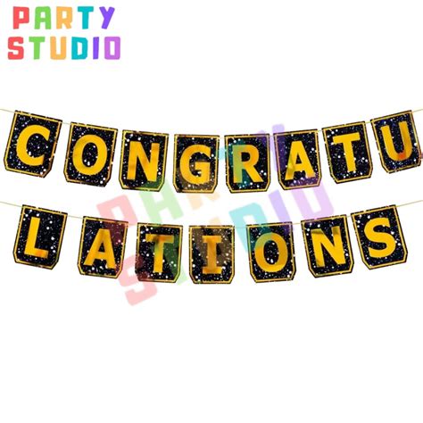 Congratulations Happy Graduation Banner Lazer Lettering Graduation