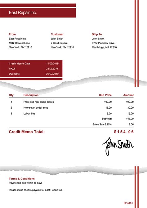 Credit Memo Templates Quickly Create Credit Memos