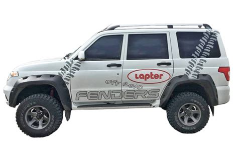 Купить Пластиковые расширители колесных арок Fenders УАЗ Патриот New с ...