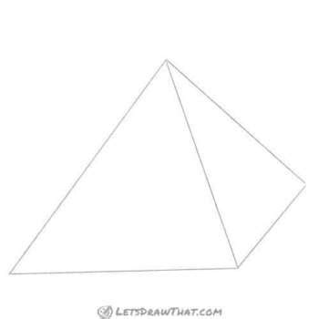 How To Draw A Pyramid With A Stone Pattern In D View