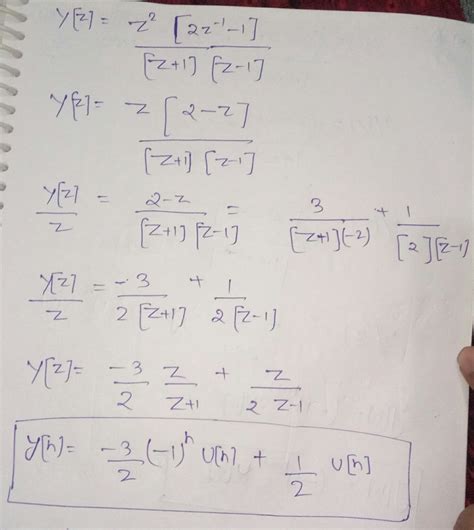 Solved Solve All Parts Using The Z Transform Method Show All Work