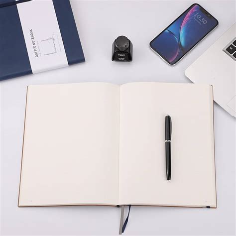 Ursunshine Dotted Grid Notebook Journal Dot Grid Hard Cover Notebook
