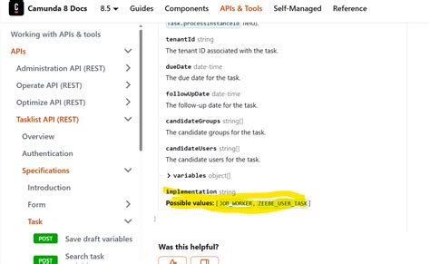 Unable To Complete Task Using Java Tasklist Client Discussion
