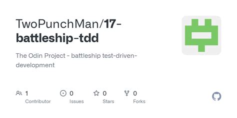 GitHub TwoPunchMan Battleship Tdd The Odin Project Battleship Test Driven Development