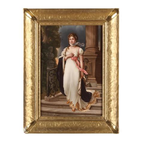 Kpm Porcelain Plaque Depicting Queen Louise Of Prussia Signed Lot 164