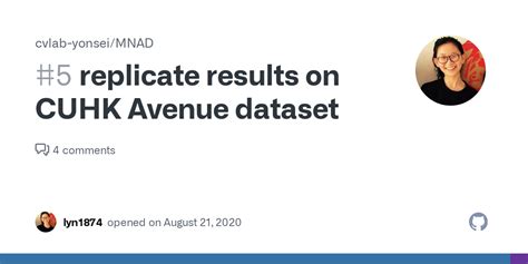 Replicate Results On Cuhk Avenue Dataset Issue Cvlab Yonsei Mnad