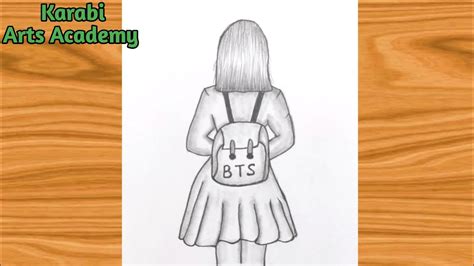 Bts Girl Drawing Drawing Tutorial For Beginners [2022