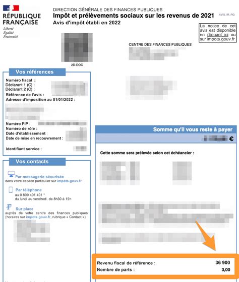 Comment trouver son Revenu Fiscal de Référence par part RFR part