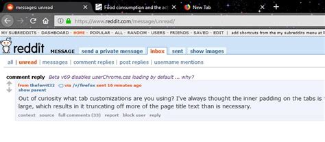 beta v69 disables userchrome css loading by default why r firefox
