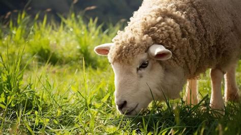 Premium Photo Closeup Shot Of Sheep In A Grassland