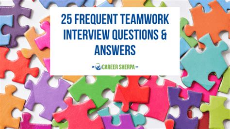 25 Frequent Teamwork Interview Questions Solutions My Blog