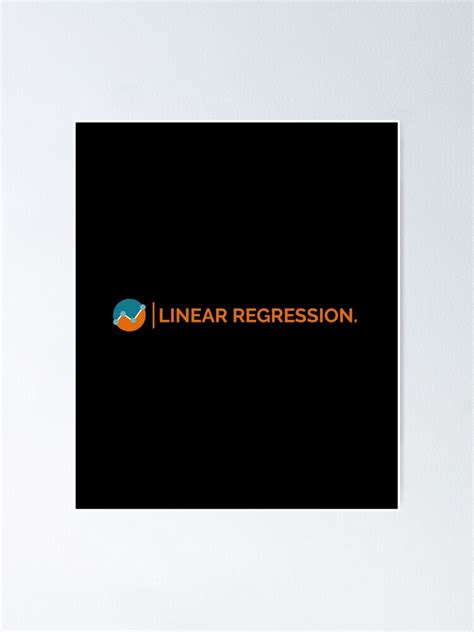 linear regression machine learning data science algorithm poster for