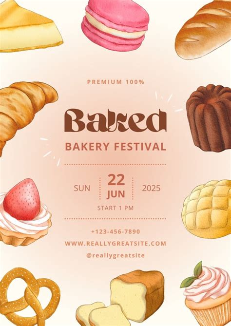 Free And Customizable Bakery Templates