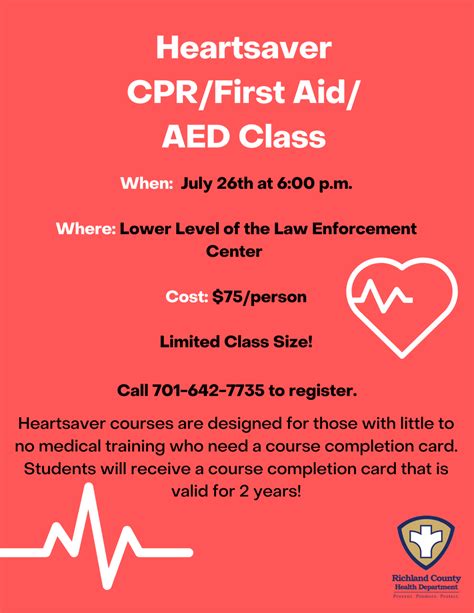 Cpr Class Richland County Health Department