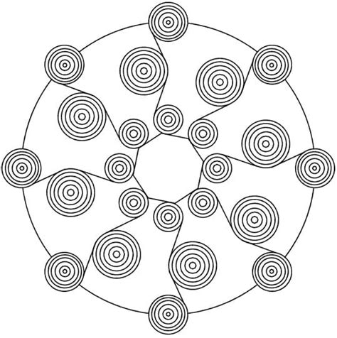 Kaleidoscope Coloring Pages Coloringlib