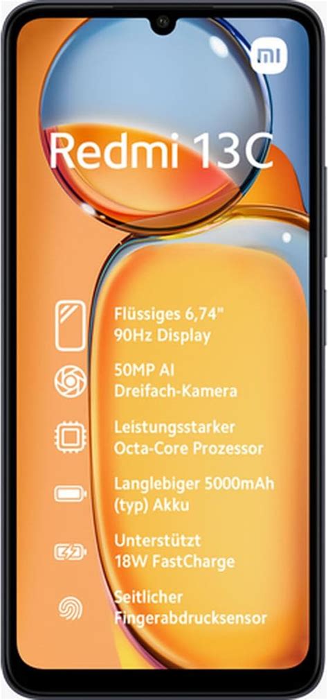 Xiaomi Redmi 13c 4gb Ram 128gb Rom Version Globale Midnight Black