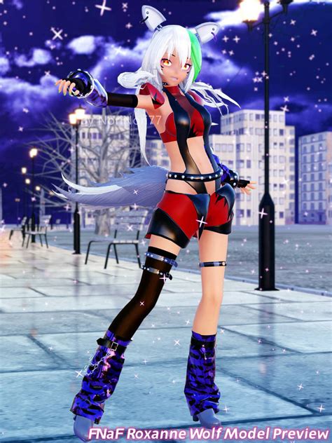 Fnaf Glamrock Roxanne Wolf Mmd Model Dl Preview By Norinori77 On Deviantart