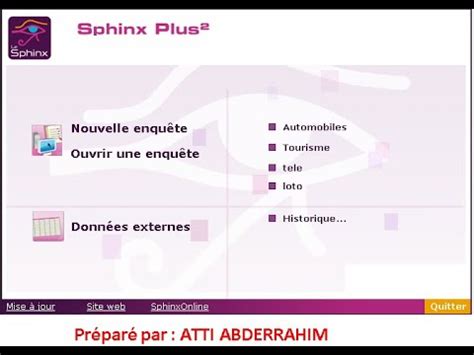 Création Dun Questionnaire Via Le Logiciel Sphinx Plus 2 Youtube