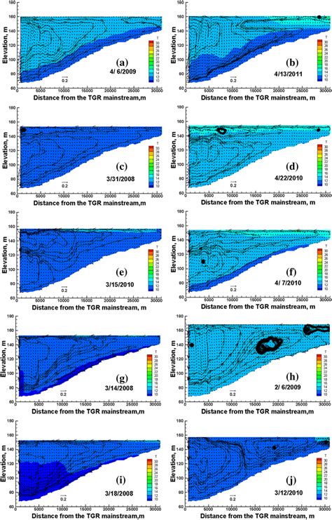 representative flow patterns driven by upstream overflow mainstream