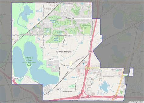 Map Of Vadnais Heights City Thong Thai Real