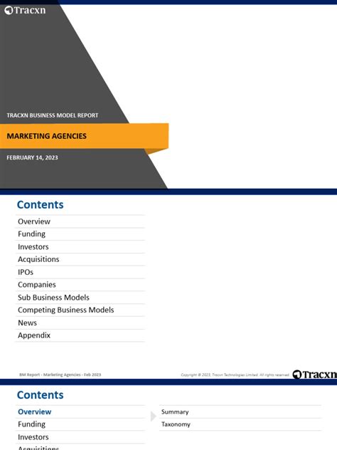 Marketing Agencies Tracxn Business Model Report 14 Feb 2023 Pdf