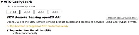 No Well Known For Back Ends Shown Issue 69 Open EO Openeo