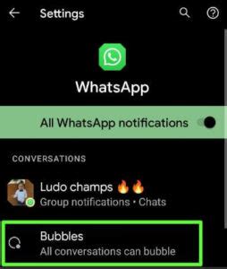 How To Turn On Bubbles On Android