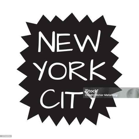 뉴욕시 텍스트 배너입니다 타이포그래피 티셔츠 프린트 배지 로고 또는 포스터를 위한 Nyc 그래픽 디자인 벡터 그림입니다 T