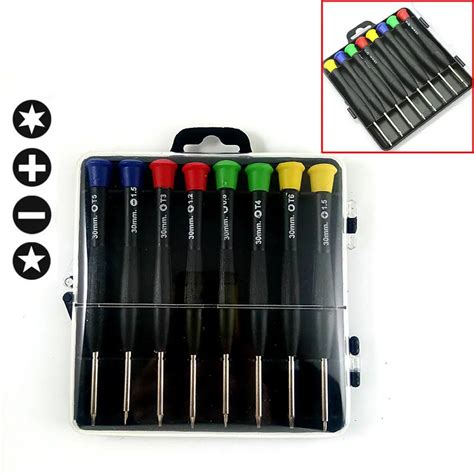 8 в 1 прецизионный Мини карманный отвертка ремонтный набор инструментов для сотового телефона ПК