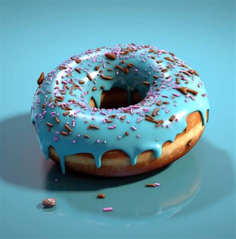 Premium Ai Image 3d Donut