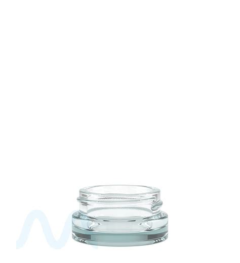 7ml Straight Sided Clear Glass Concentrate Jars W 38mm Cap