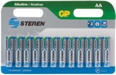 Steren Pilas No Recargables AA Alcalinas 1 5V 12 Piezas Abasteo Mx