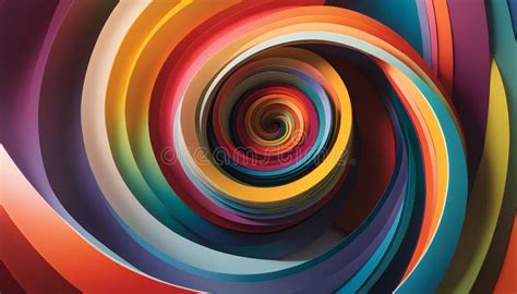 An Abstract Background Of Fibonacci Spirals Seamlessly Integrated Into