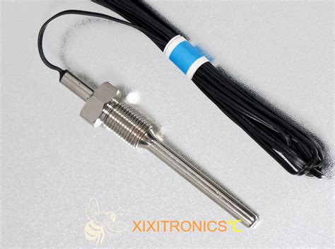 Waterproof Fixed Threaded Temperature Sensor Built In Thermocouple Or