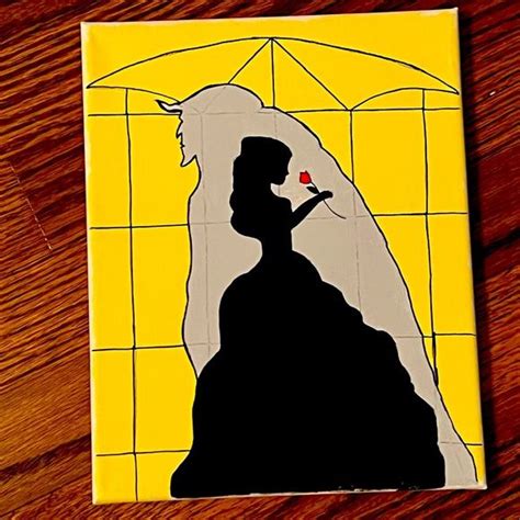 8x10 Beauty And The Beast Canvas Handmade By Me 🌹 🥀