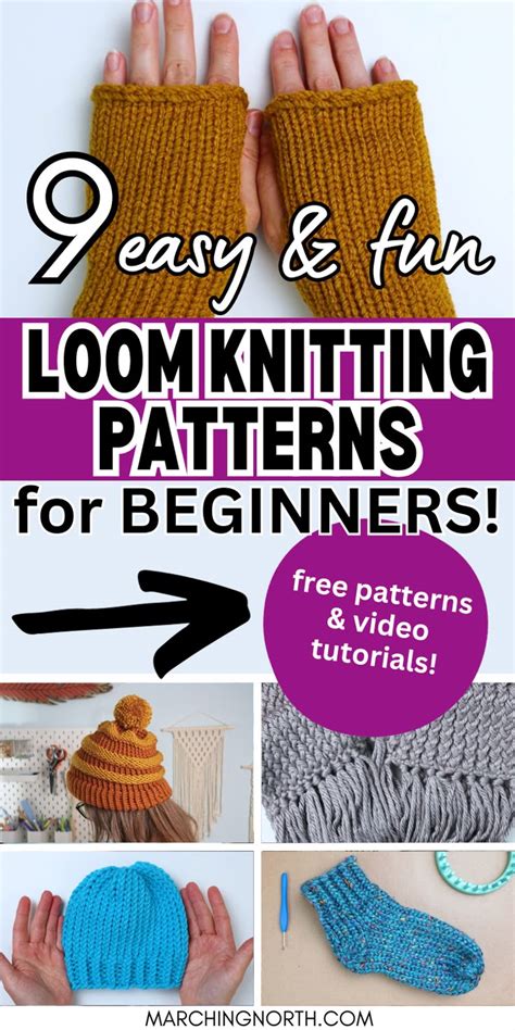 10 EASY Free Loom Knitting Patterns For Beginners Loom Knitting