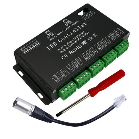 Dropship Channel DMX Decoder DC V V LED RGB Strip Controller CH DMX Decoder High Power