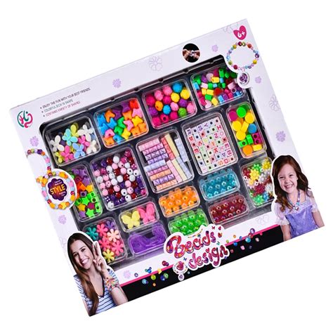Diy 수제 구슬 공예 느슨한 스페이서 구슬 기하학적 모양 장식 목걸이 만들기 보석 장난감 선물 1 세트 Aliexpress