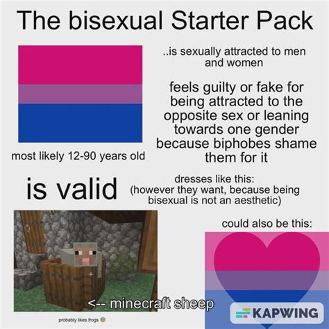 The Bisexual Starterpack R Suddenlybi